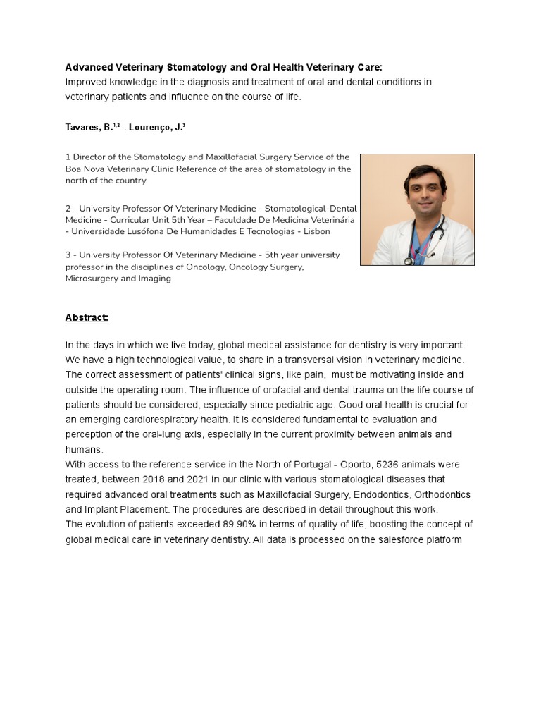 Advanced Veterinary Stomatology and Oral Health Veterinary Care | PDF ...