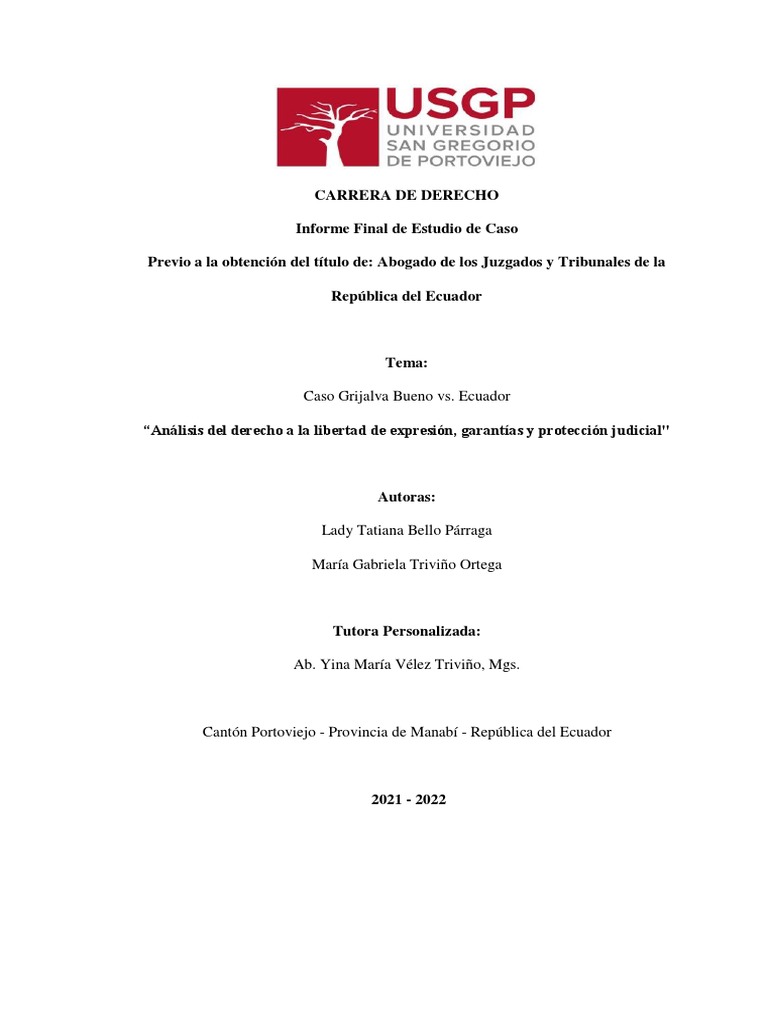 Bello Parraga, Lady Tatiana y Triviño Ortega, Maria Gabriela | PDF ...