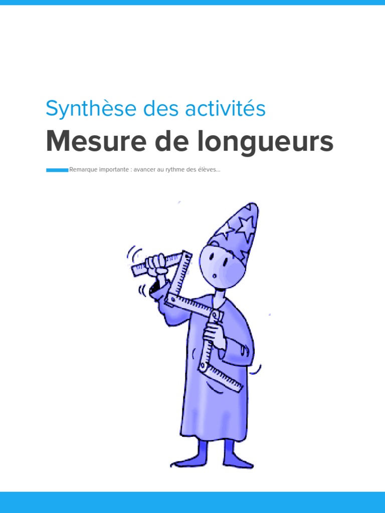Activités de Mesure de Longueurs CE1 | PDF | Mètre | Longueur