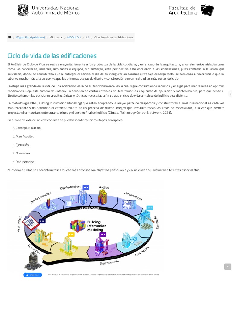 Modulo 1 Ciclo De Vida De Las Edificaciones Pdf Evaluación Del