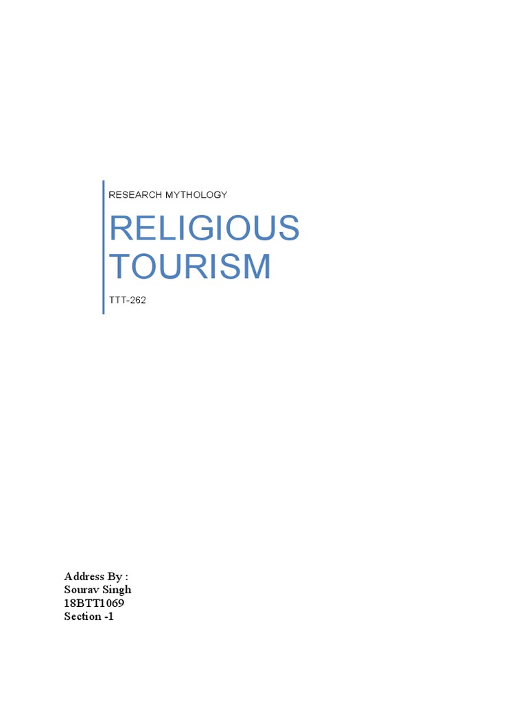 Religious Tourism | PDF | Tourism