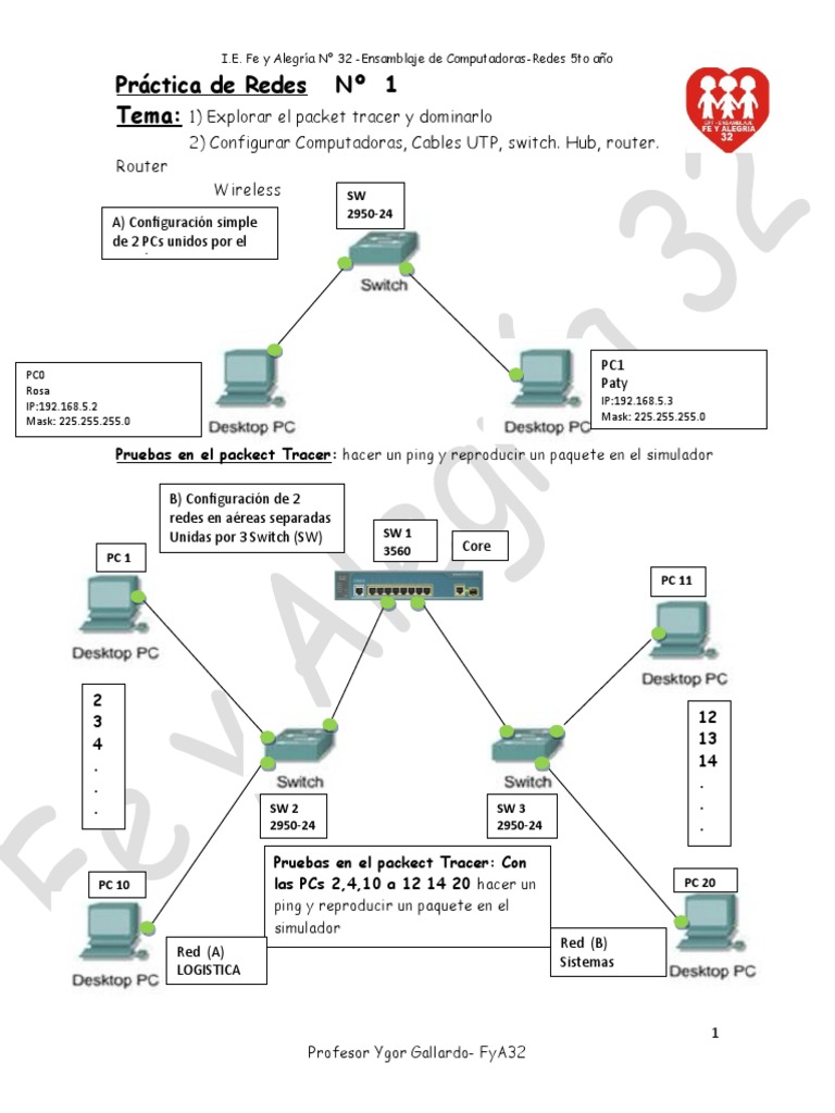 Práctica de Redes #01 DHCP (Packet) 15 Agosto | PDF | Dirección IP | Internet