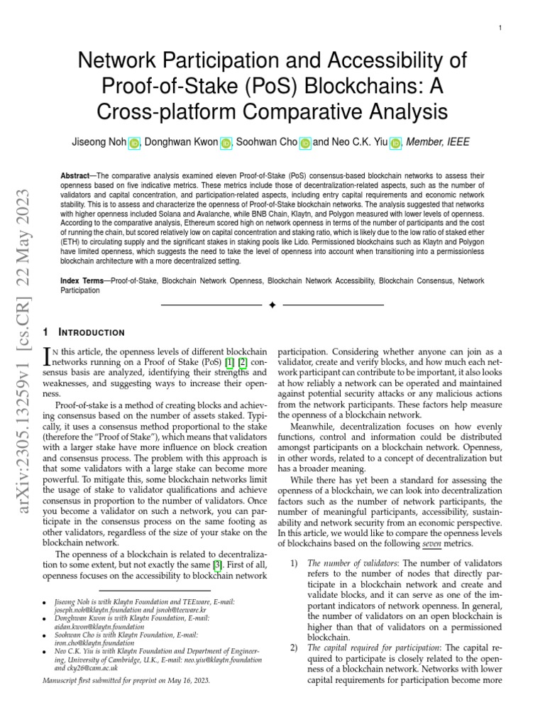 Network Pos Blockchain | PDF | Distributed Computing | Computer Science
