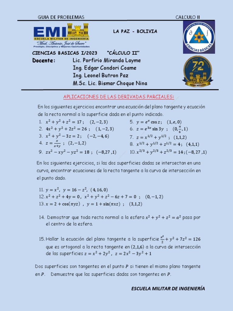 Aplicaciones de Las Derivadas Parciales | PDF | Volumen | Tangente