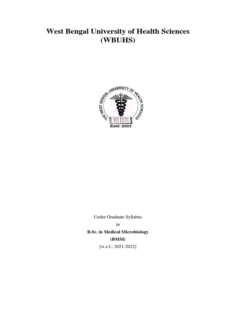 Syllabus For B.SC Medical Microbiology - After Correction 2 | PDF ... Syllabus For B.SC Medical Microbiology - After Correction 2 | PDF ...