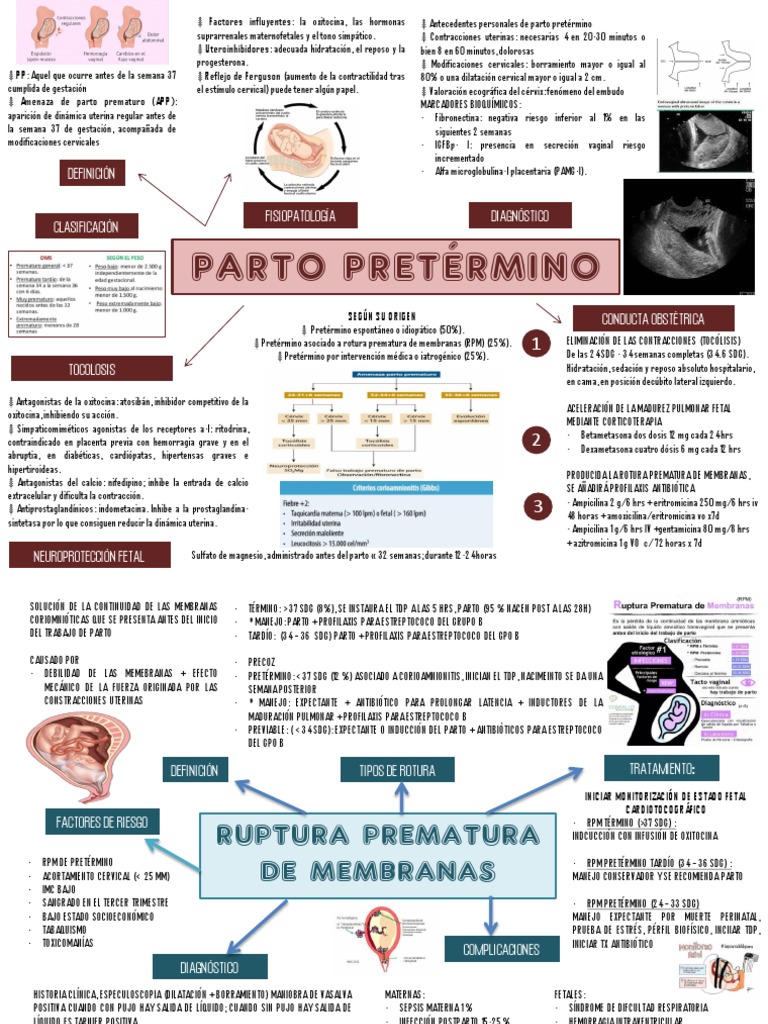 Parto Pretérmino y Ruptura de Membranas | PDF | Parto prematuro | Parto