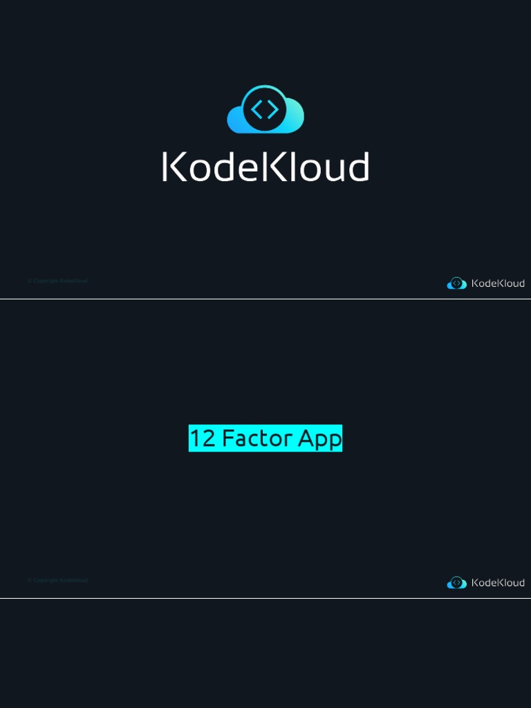 12 Factor App | PDF | Information Technology | System Software