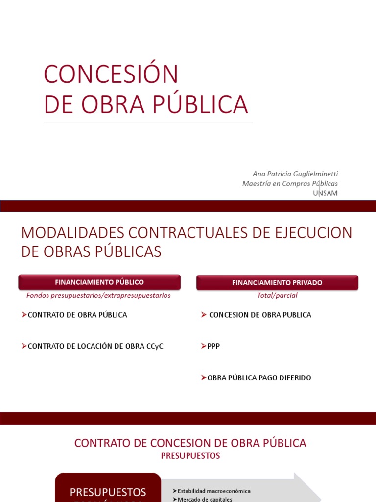 Concesión de Obra Pública | PDF | Salario | Precios