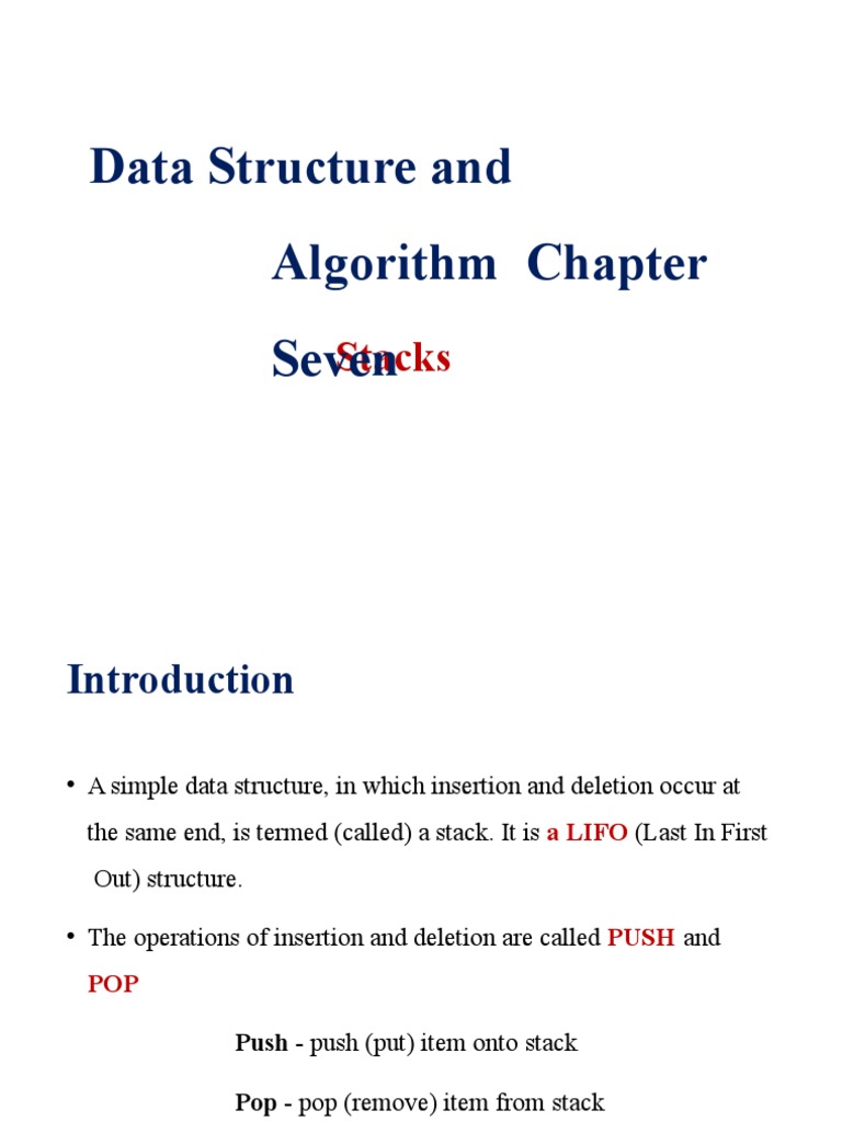 Ch7 Stacks Pdf Pointer Computer Programming Algorithms And Data Structures 3228
