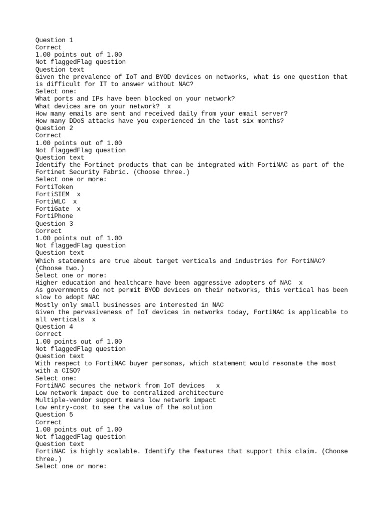 NS3 FortiNAC | PDF | Internet Of Things | Denial Of Service Attack