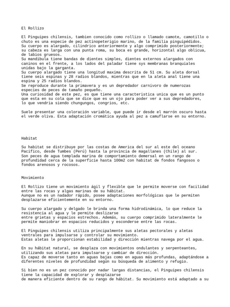 El Rollizo | PDF | Pescado | Animales acuáticos