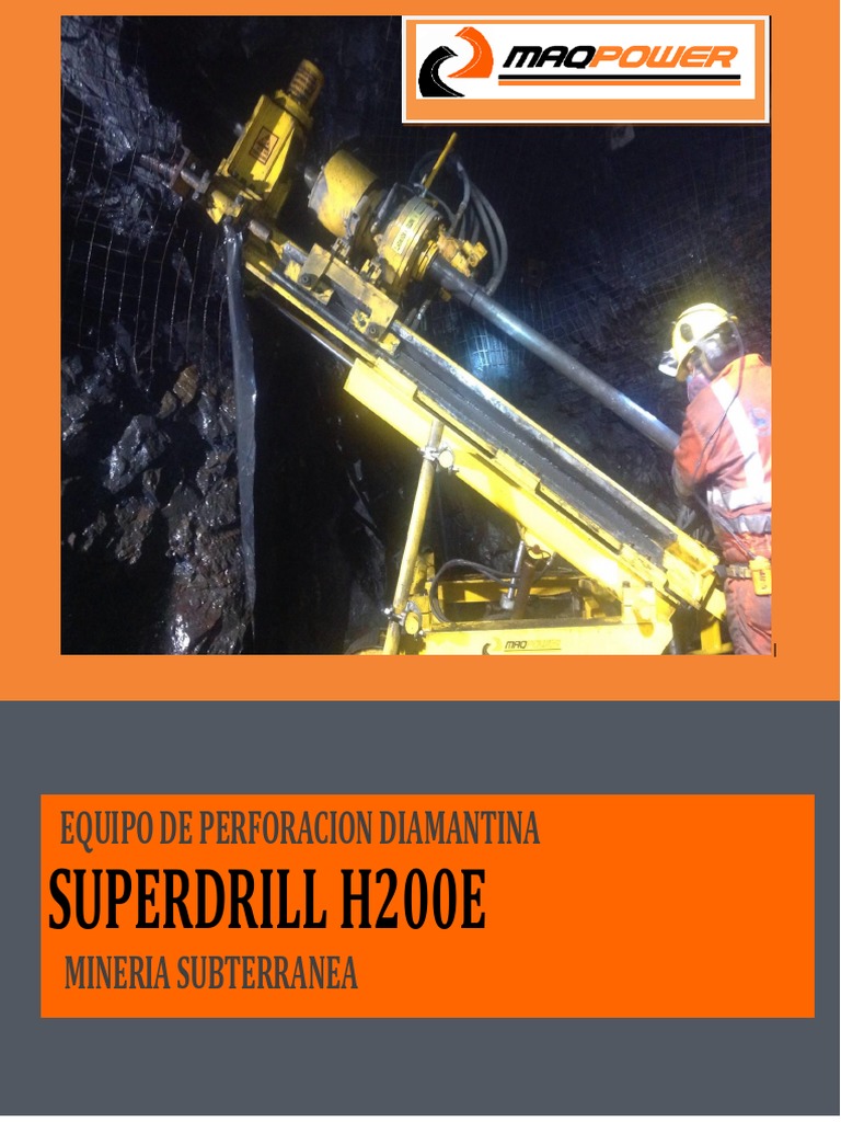 Brochure Superdrill H200e | PDF | Perforación | Tecnología de vehículos