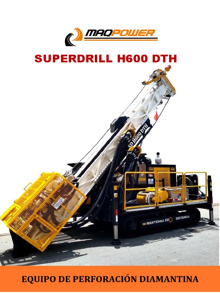 Especificaciones H600 DTH Diamantina | PDF | Transporte | Tecnologías ...