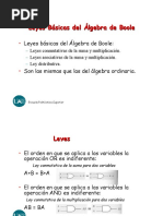 Leyes Reglas Algebra Boole | PDF | Puerta lógica | Álgebra de Boole