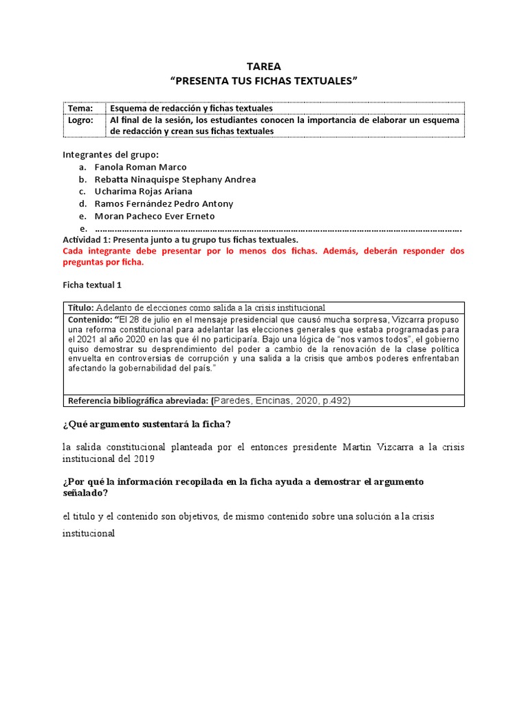 Semana 09 - Tema 02 Tarea - Presenta Tus Fichas Textuales | PDF ... Semana 09 - Tema 02 Tarea - Presenta Tus Fichas Textuales | PDF ...