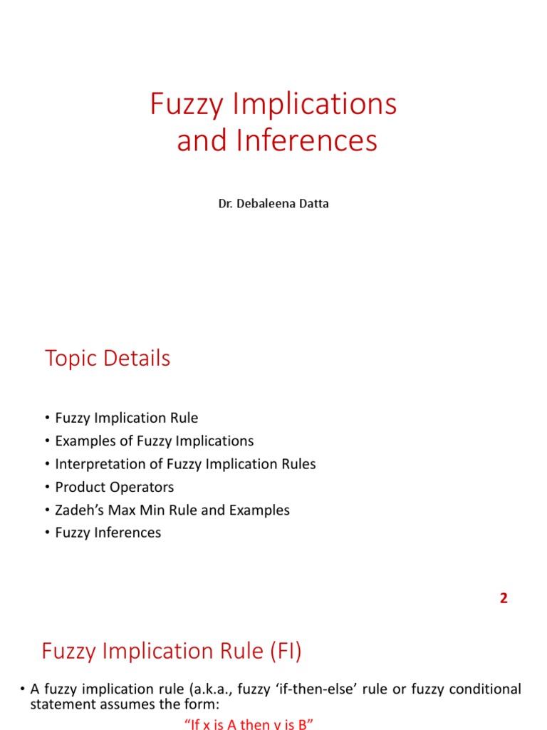 Module 2.5 | PDF | Fuzzy Logic | Logical Consequence