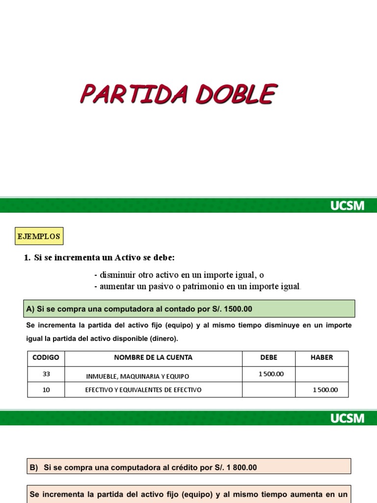 Ejercicios de Partida Doble | PDF | Economias | Dinero
