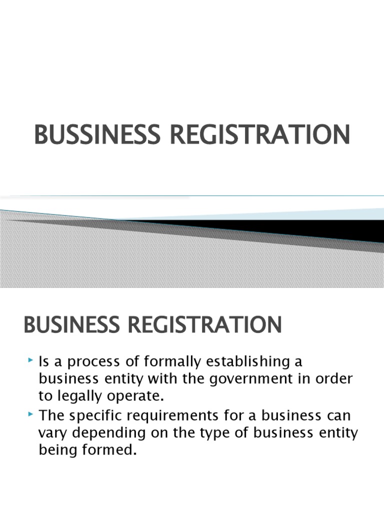 Bussiness Registration | PDF