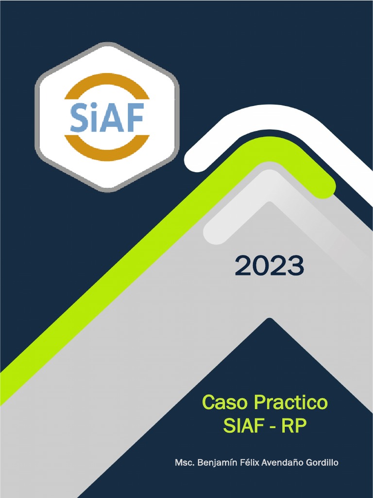 Caso Practico SIAF RP 2023 Junio | PDF | Sector privado
