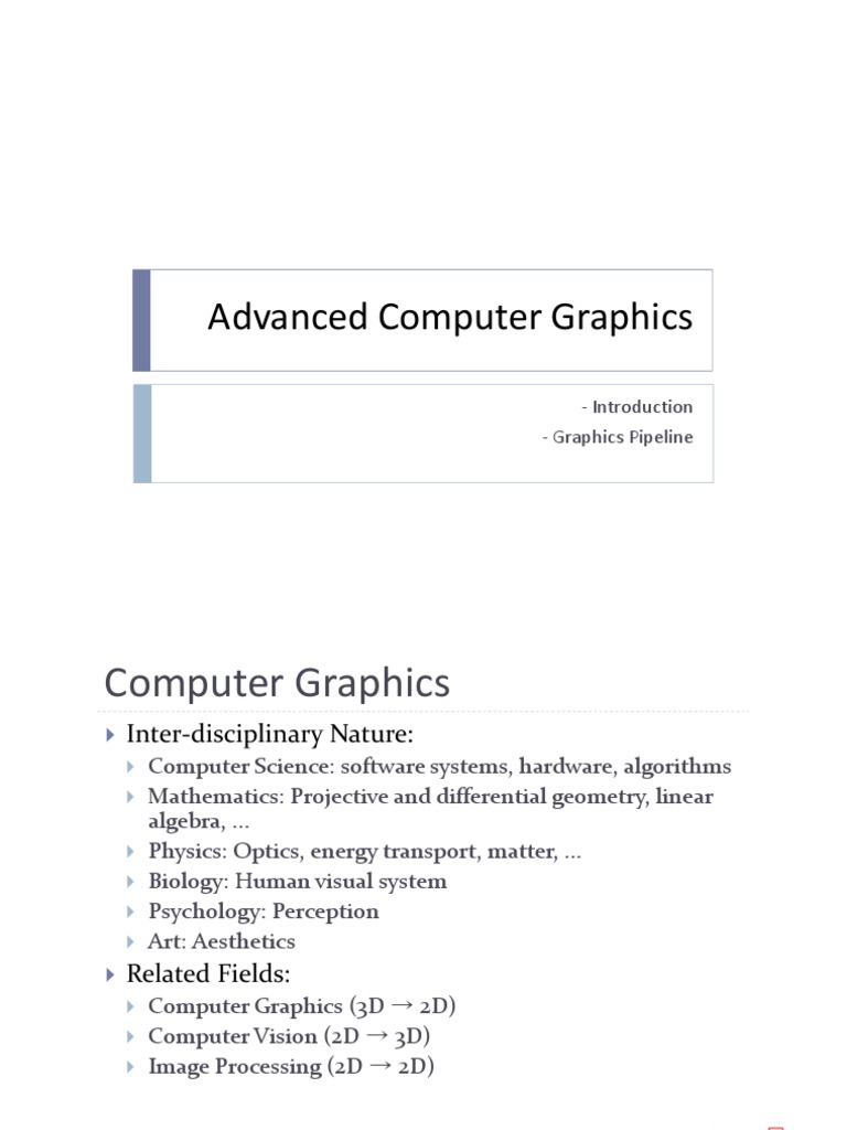 Acg01 Intro | PDF | Texture Mapping | Shader