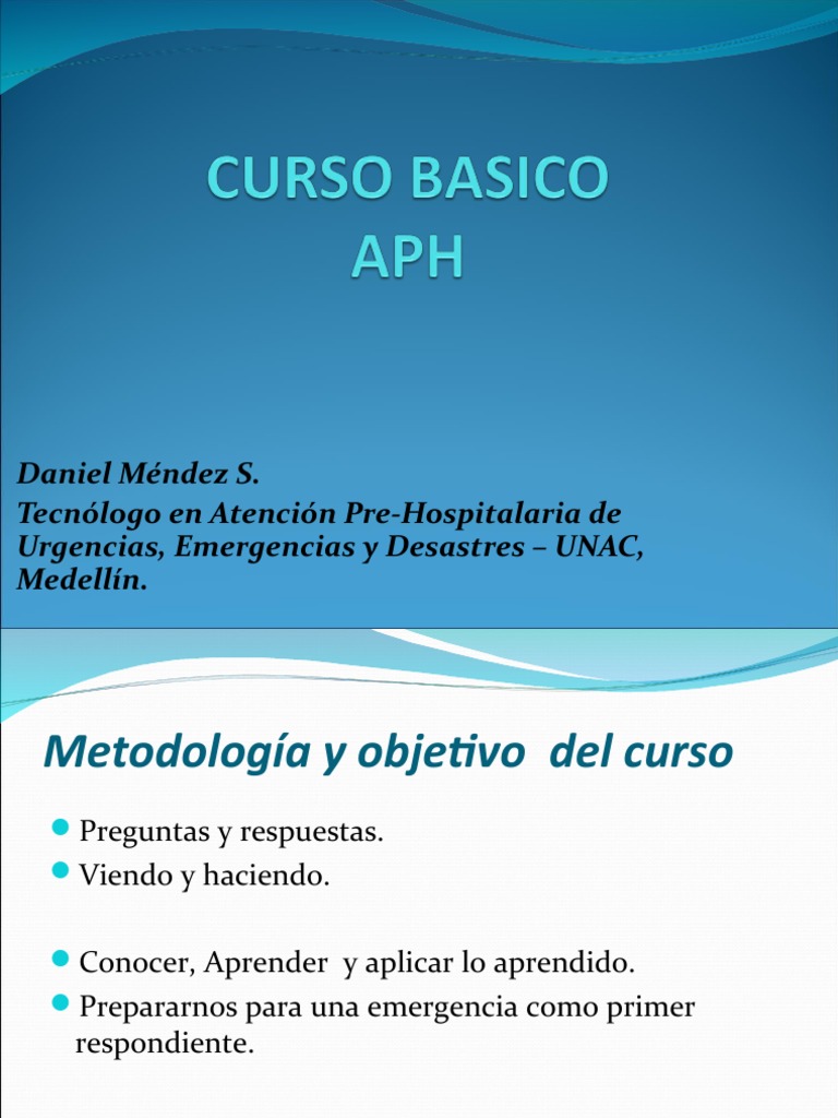 Curso Basico Aph | PDF | Cuidado de la salud | Causas de la muerte