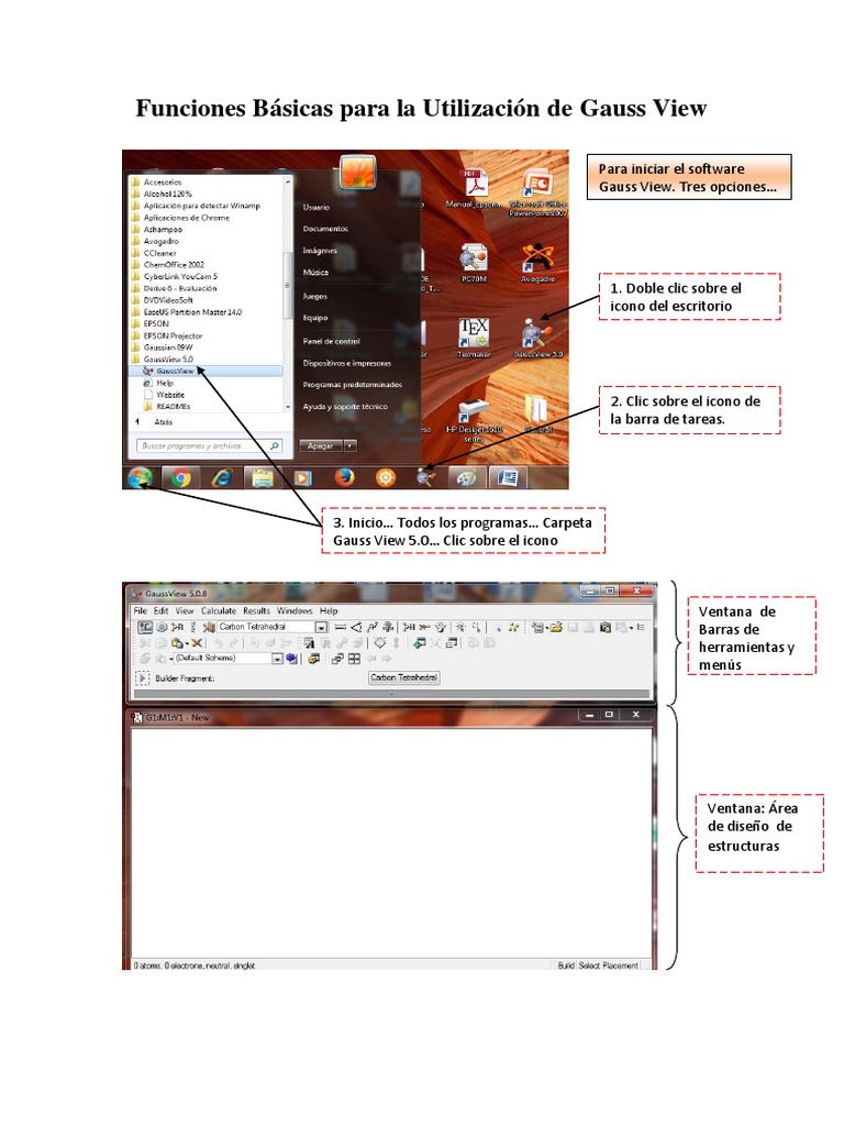 Tutorial Func - Basic Gauss - View | PDF | Enlace químico | Moléculas