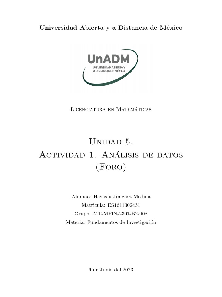 Fin U5 A1 Hajm | PDF | Inteligencia artificial | Inteligencia (IA) y ...