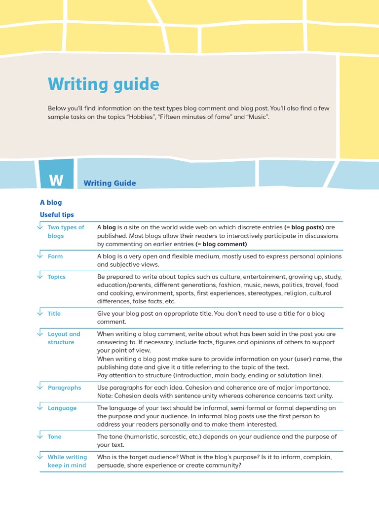 Blog Writing Guide for Students | PDF | Blog | Experience