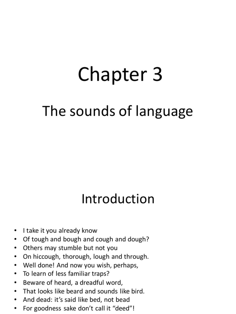 The Sounds of Language | PDF | Phonetics | Speech