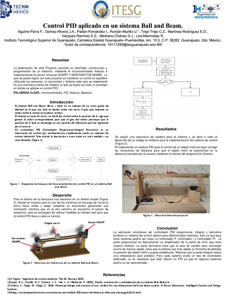 Cartel Proyecto Balancín | PDF | Arduino | Sistema de control