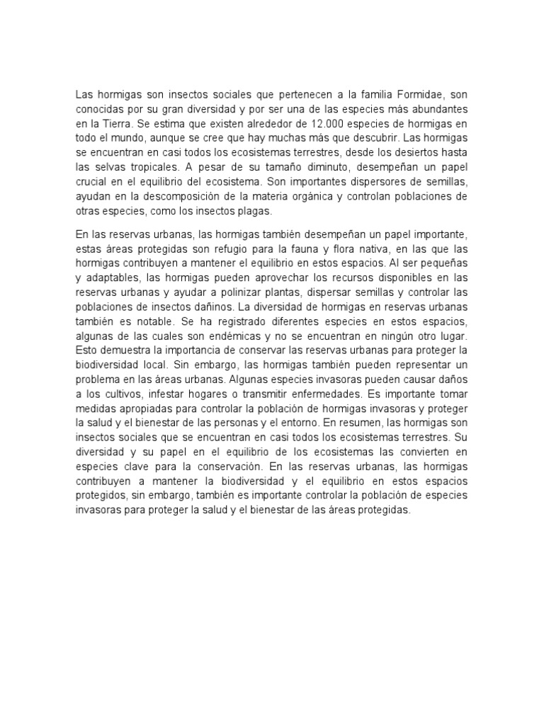 Las Hormigas Son Insectos Sociales Que Pertenecen A La Familia Formidae ...