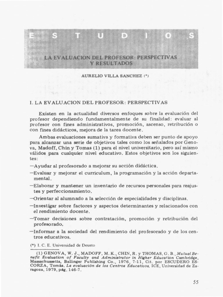 Aurelio Villa Sanchez 1') : (') 1. C. E. Univcrsidad de Deusto | PDF ...