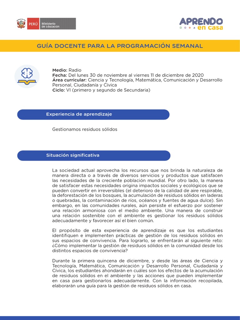 s36 Radio 5 Guia 1ery2sec | PDF | Residuos | Vertedero