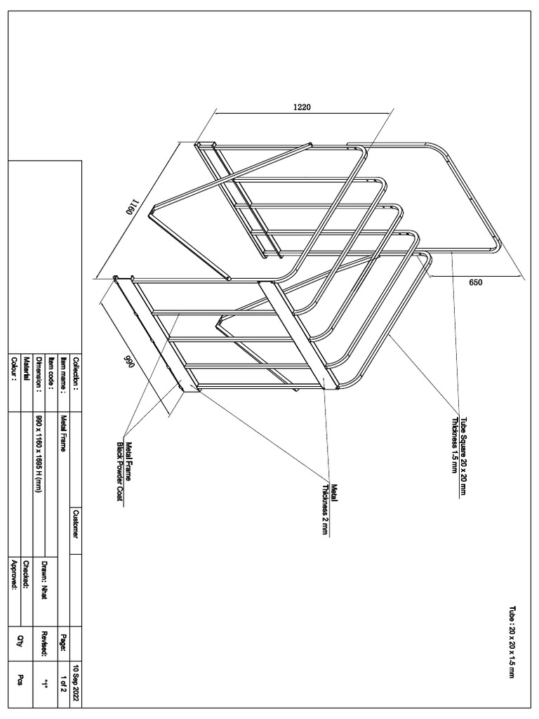 Metal Frame Design | PDF