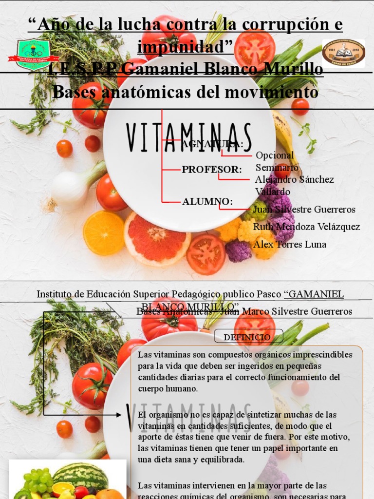 Vitaminas | PDF | Vitamina | Vitamina D