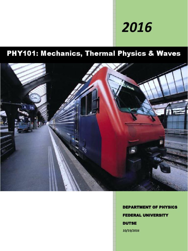 Phy 101-1 | PDF | Euclidean Vector | Heat