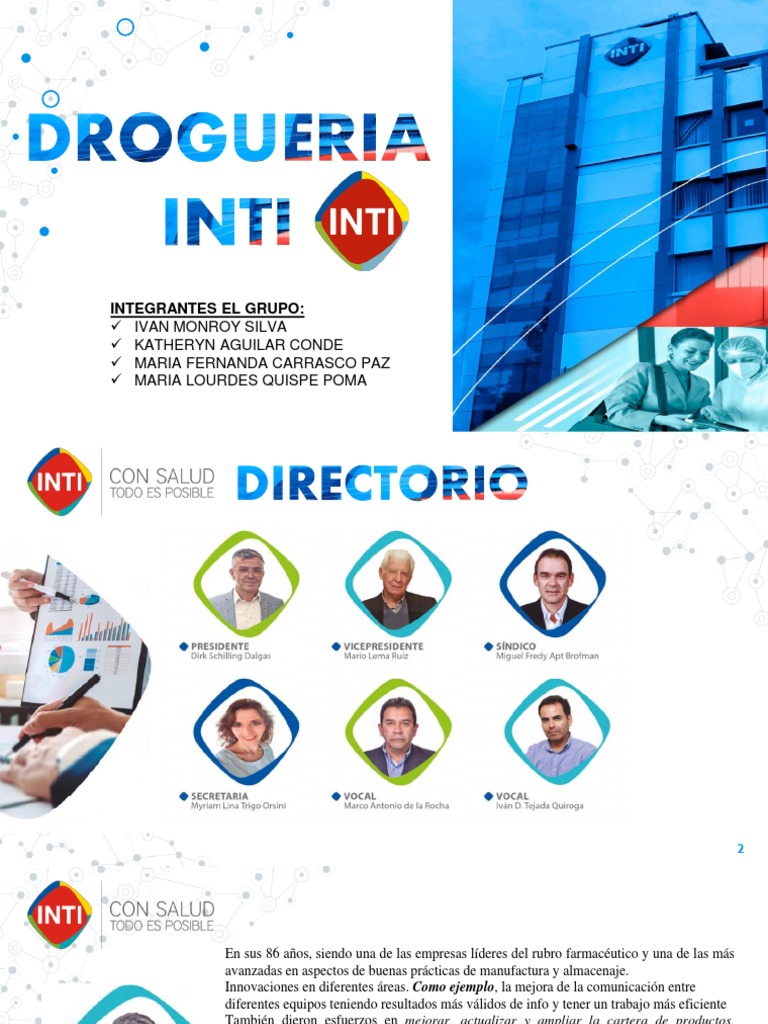Drogueria Inti-Presentacion Fer | PDF | Bolivia | Bolsa