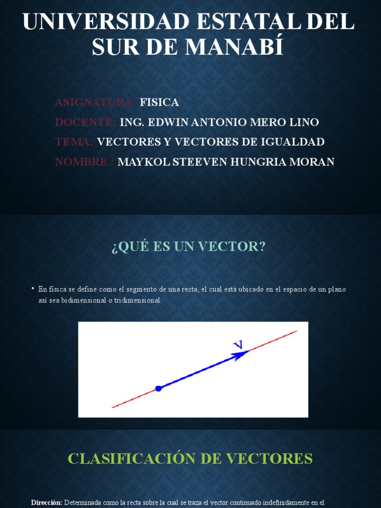 Clasificacion de Vectores | PDF