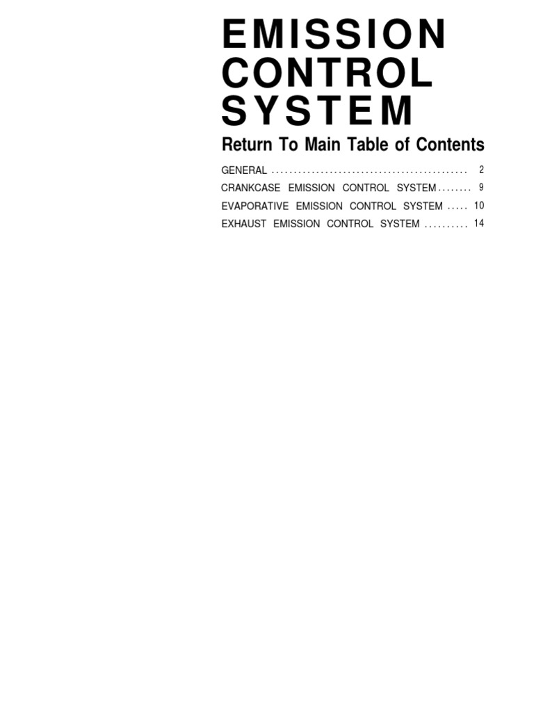 Emission Control System | PDF | Internal Combustion Engine | Exhaust Gas