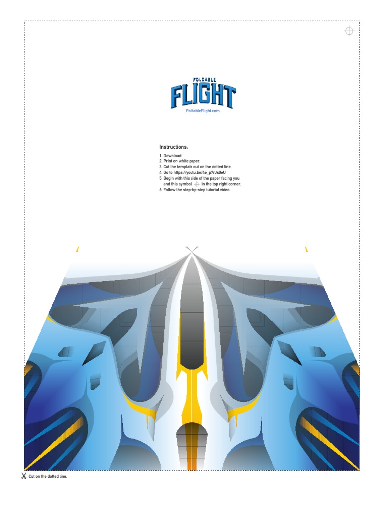 Moonlark Paper Airplane Template | PDF