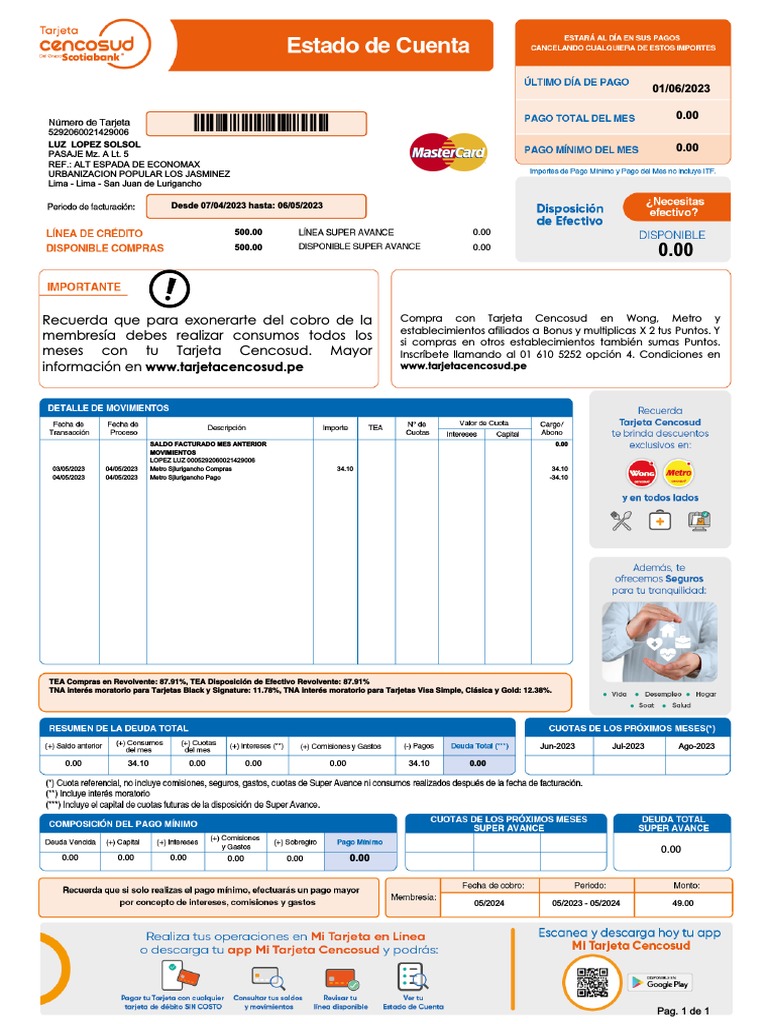 Estado de Cuenta | PDF