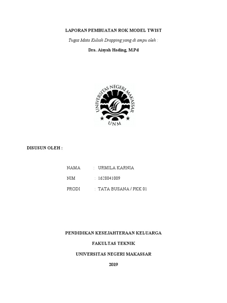 Panduan Pembuatan Rok Model Twist | PDF | Seni