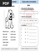 Dictado Letra P | PDF