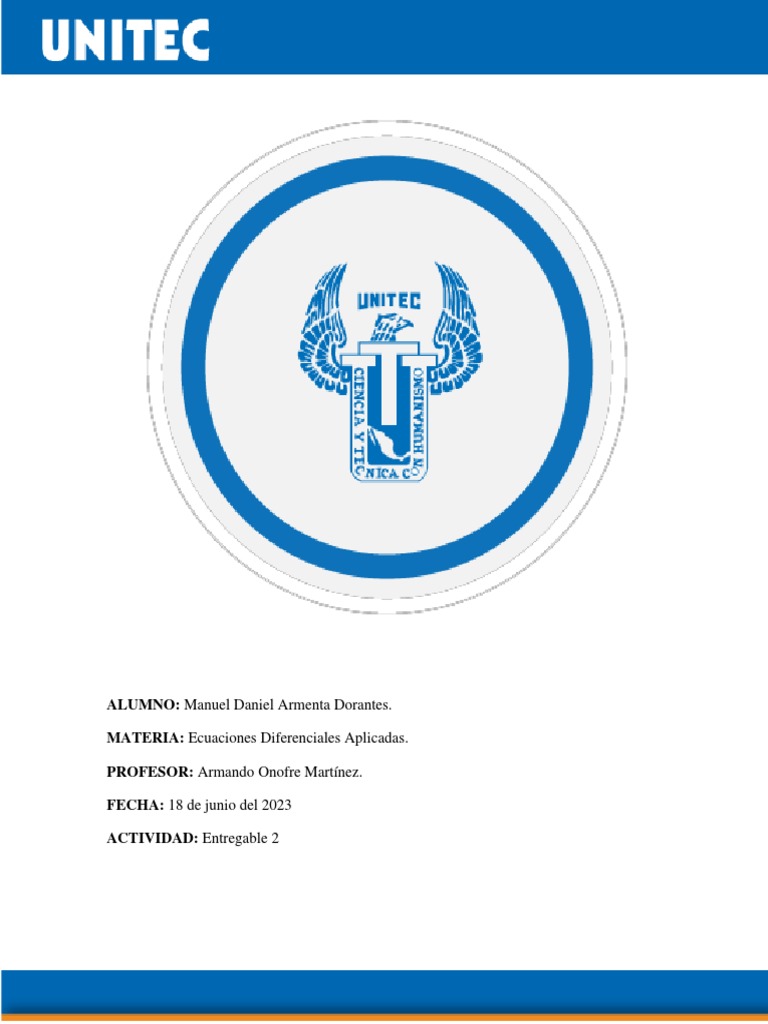 Entregable 2 EDA | PDF | Ecuaciones | Ecuaciones diferenciales