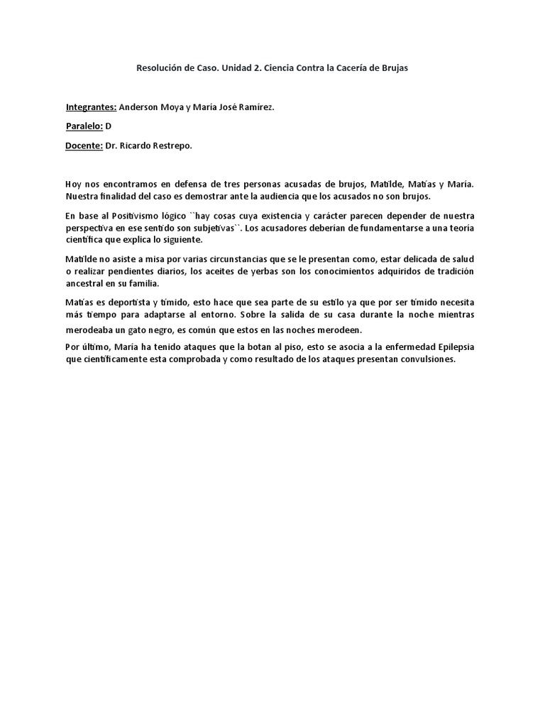 Defensa Científica contra la Cacería de Brujas | PDF | Relaciones ...