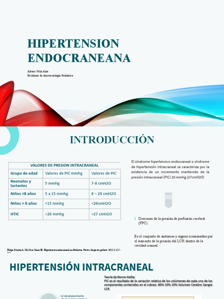 HIpertension Endocraneal | PDF | Fluido cerebroespinal | Hipertensión
