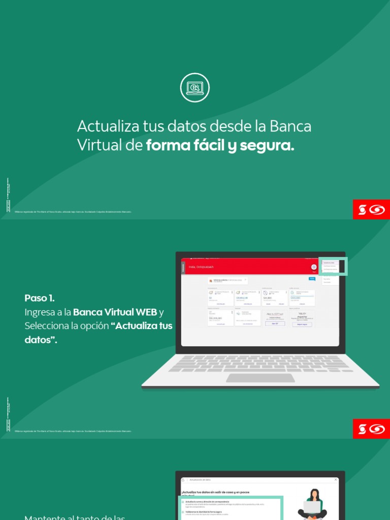 Como Actualizar Mis Datos en La Banca Virtual Scotiabank Colpatria ...