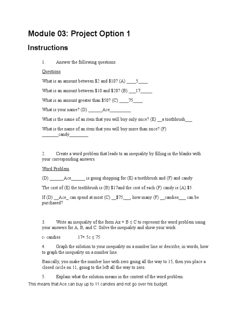 Project Option 01 | PDF