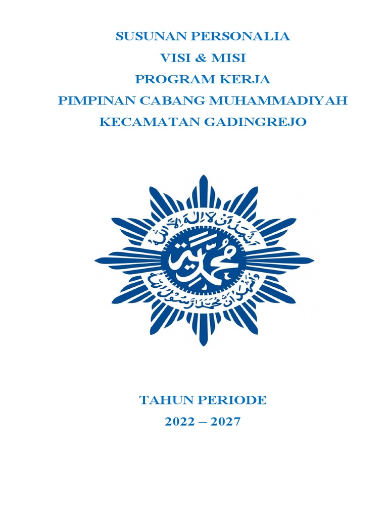 Program Kerja PCM Gadingrejo 2022 - 2027 | PDF