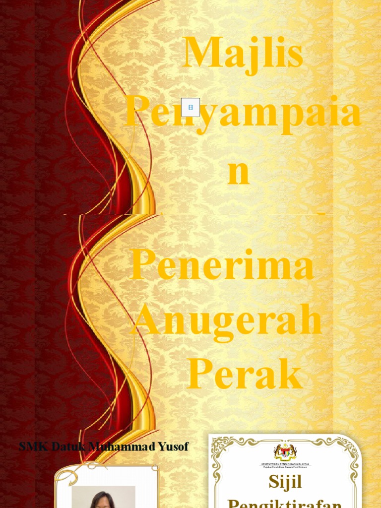 Slide Sijil Anugerah Perkongsian Amalan Terbaik 2021 | PDF